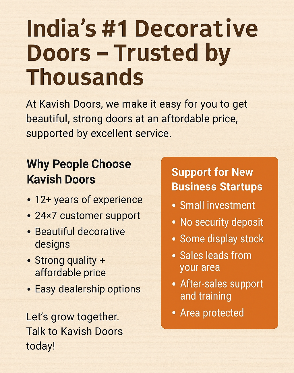 India’s #1 Decorative Doors – Trusted by Thousands – Kavish Doors